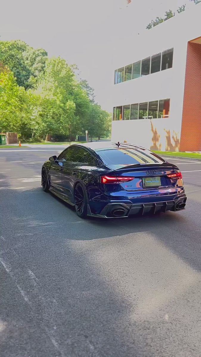 Audi RS5 B9.5 2020 Carbon Fiber Rear Diffuser Canards Future Design Carbon