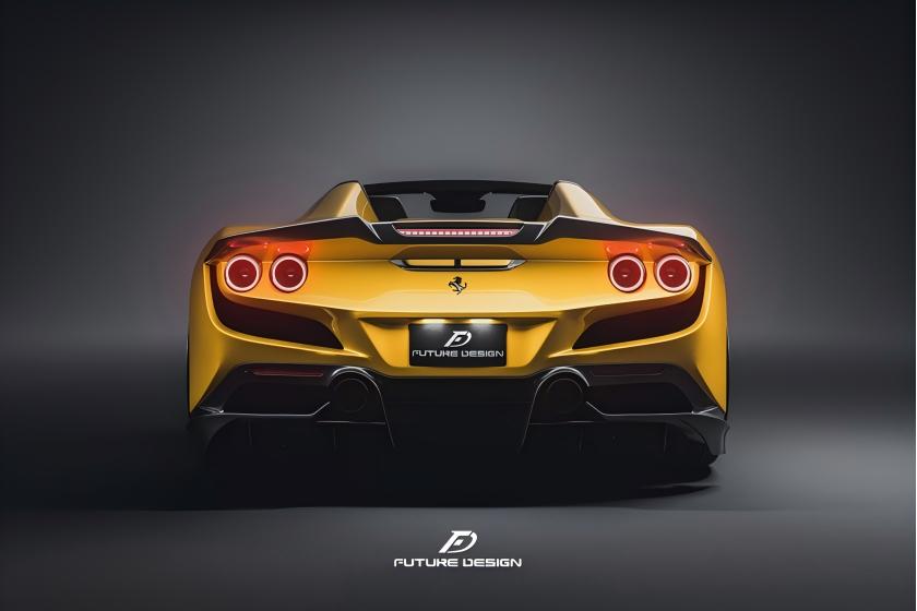 Ferrari F8 Tributo Spider Aftermarket Parts - Future Design Rear ...