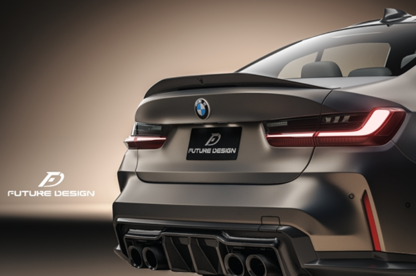 Future Design FD V1 Carbon Fiber Rear Spoiler for BMW G20 / G21 3 Seri ...