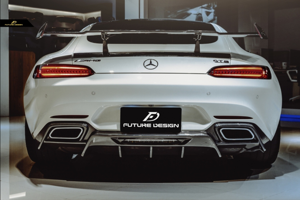 Future Design RT STYLE Carbon Fiber REAR DIFFUSER For Mercedes benz AM ...