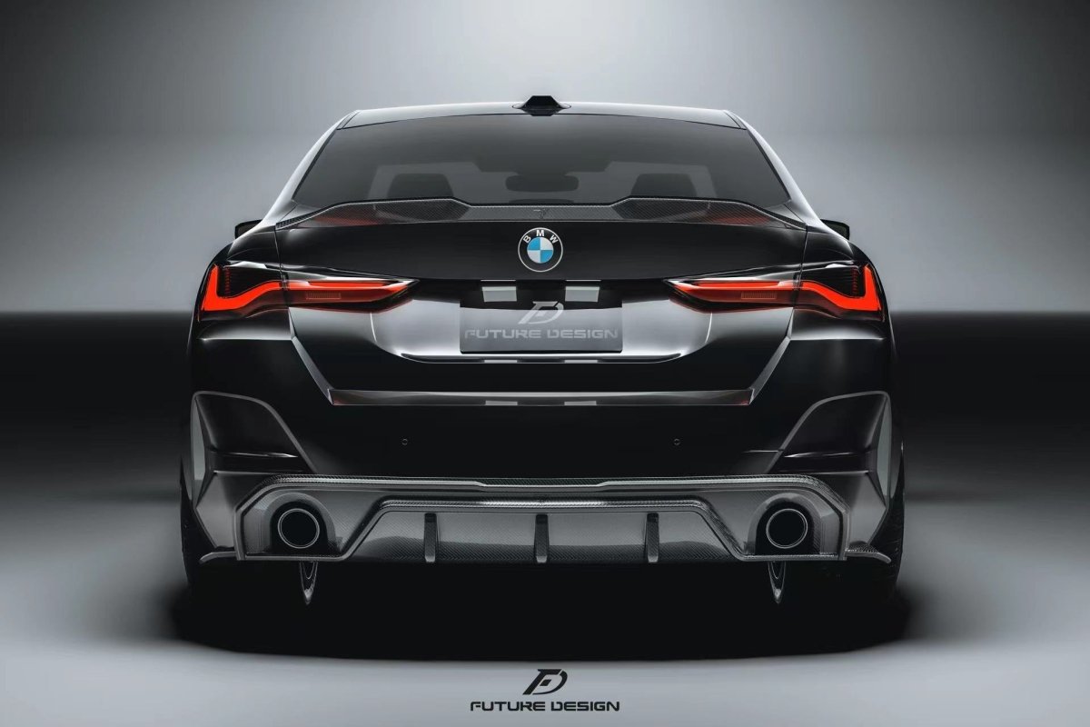 Future Design FD Carbon Fiber REAR DIFFUSER & REAR CANARDS for BMW 4 ...